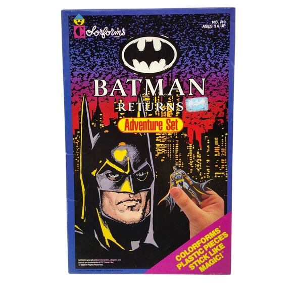 Colorforms | Other | Vintage Batman Returns Adventure Set Colorforms ...